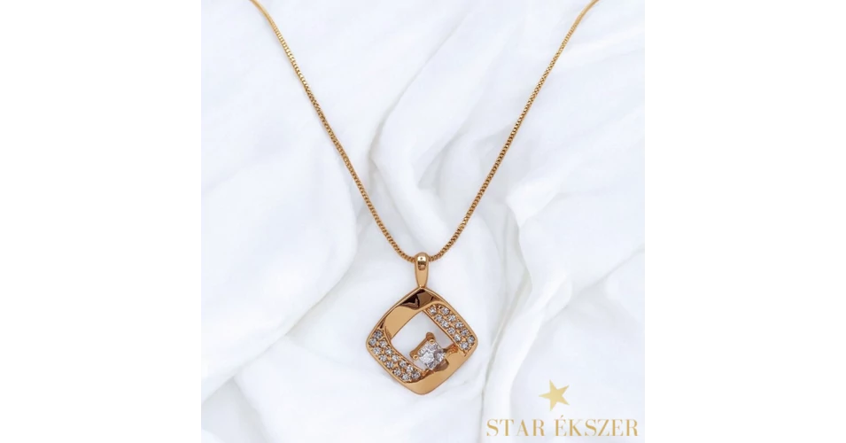 Goma 18K Gold Filled antiallergén medálos nyaklánc